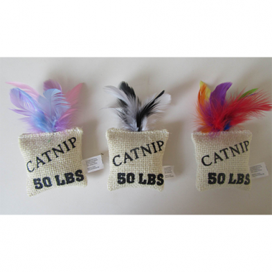 Multipet Burlap Catnip Bag Cat Toy - Healthy Pets HQ